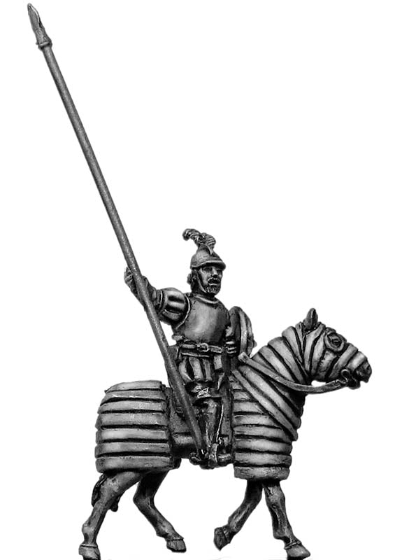 Mounted Officer on barded horse – Eureka Miniatures