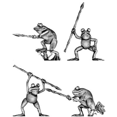 Frog, with spear – Eureka Miniatures