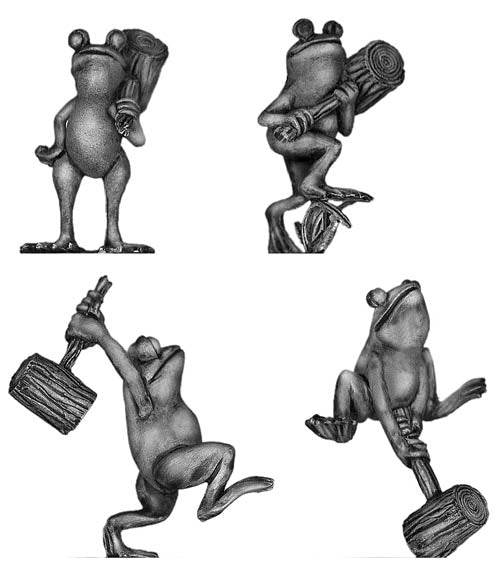 Frog with mallet – Eureka Miniatures