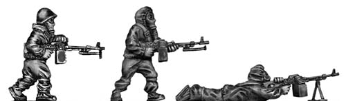 1980s Soviet soldier in NBC suit with PK machinegun – Eureka Miniatures