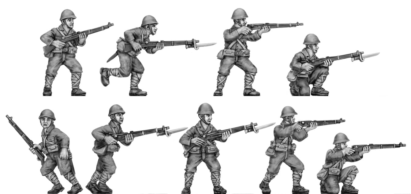 Japanese rifleman, helmet – Eureka Miniatures